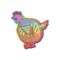 Poorly Drawn Chicken (Holo) Sticker - CS2 Skins
