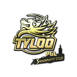 Tyloo (Gold) | Stockholm 2021 Sticker - CS2 Skins