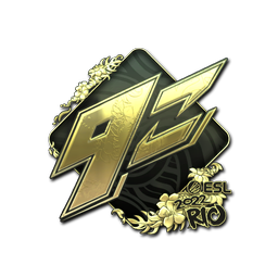 9z Team (Gold) | Rio 2022 Sticker - CS2 Skins