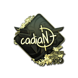 cadiaN (Gold) | Rio 2022 Sticker - CS2 Skins