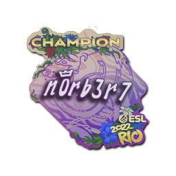 n0rb3r7 (Champion) | Rio 2022 Sticker - CS2 Skins