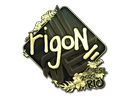 Sticker | RigoN (Gold) | Rio 2022 - Buy, Sell And Trade On DMarket