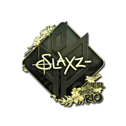 slaxz- (Gold) | Rio 2022 Sticker - CS2 Skins