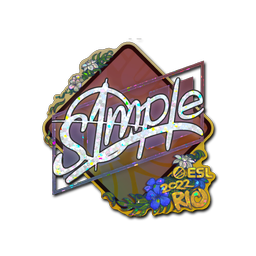 s1mple (Glitter) | Rio 2022 Sticker - CS2 Skins
