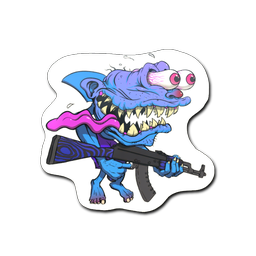 Blue Shark Shooter Sticker - CS2 Skins