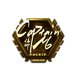 captainMo (Gold) | London 2018 Sticker - CS2 Skins