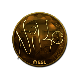 NiKo (Gold) | Katowice 2019 Sticker - CS2 Skins