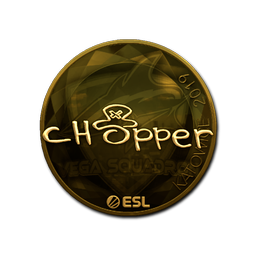 chopper (Gold) | Katowice 2019 Sticker - CS2 Skins