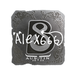 alex666 (Foil) | Austin 2025 Sticker - CS2 Skins