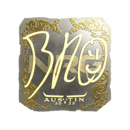 br0 (Gold) | Austin 2025 Sticker - CS2 Skins