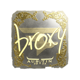 broky (Gold) | Austin 2025 Sticker - CS2 Skins