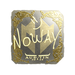 noway (Gold) | Austin 2025 Sticker - CS2 Skins