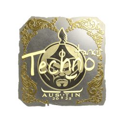 Techno4K (Gold) | Austin 2025 Sticker - CS2 Skins
