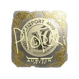 Plopski (Gold) | Austin 2025 Sticker - CS2 Skins