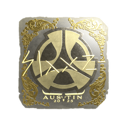 slaxz- (Gold) | Austin 2025 Sticker - CS2 Skins