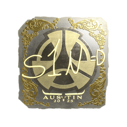 s1n (Gold) | Austin 2025 Sticker - CS2 Skins