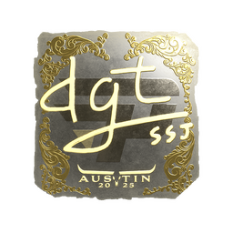 dgt (Gold) | Austin 2025 Sticker - CS2 Skins