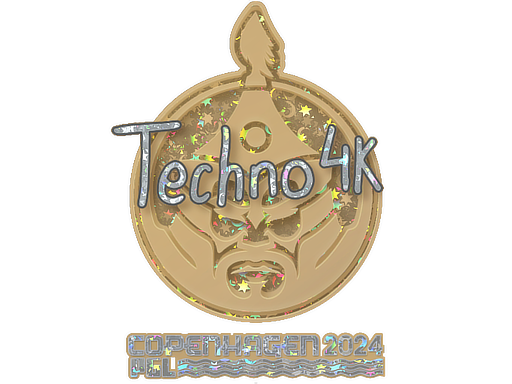 Sticker | Techno4K (Glitter) | Copenhagen 2024 - Buy, Sell And Trade On ...