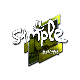 s1mple (Foil) | Boston 2018 Sticker - CS2 Skins