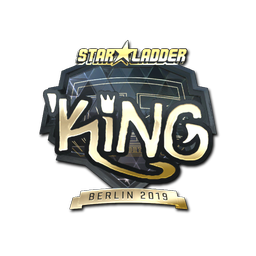 kNgV- (Gold) | Berlin 2019 Sticker - CS2 Skins