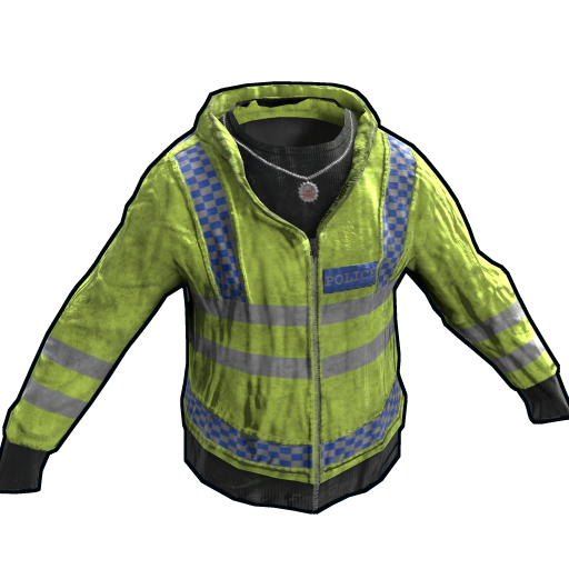 Yellow Police Jacket - Rust Game Items - Gameflip