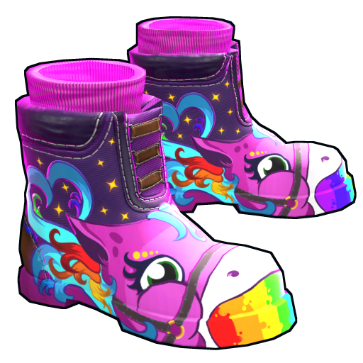 Rainbow Pony Boots - Rust Game Items - Gameflip