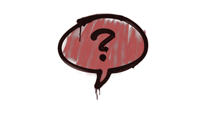 Sealed Graffiti | Question Mark (Blood Red) - dust-drop.com