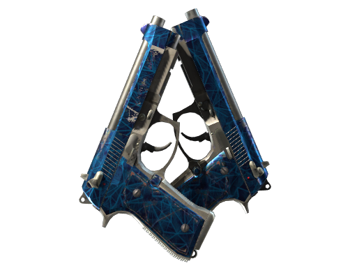 Dual Berettas | Cobalt Quartz (Well-Worn) CS2 Skin Satın Al